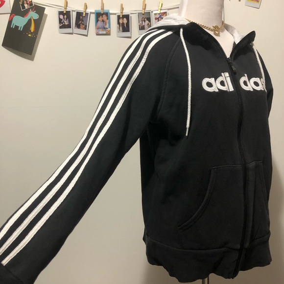 adidas | Tops | Retro Adidas Zip Up Hoodie | Poshmark